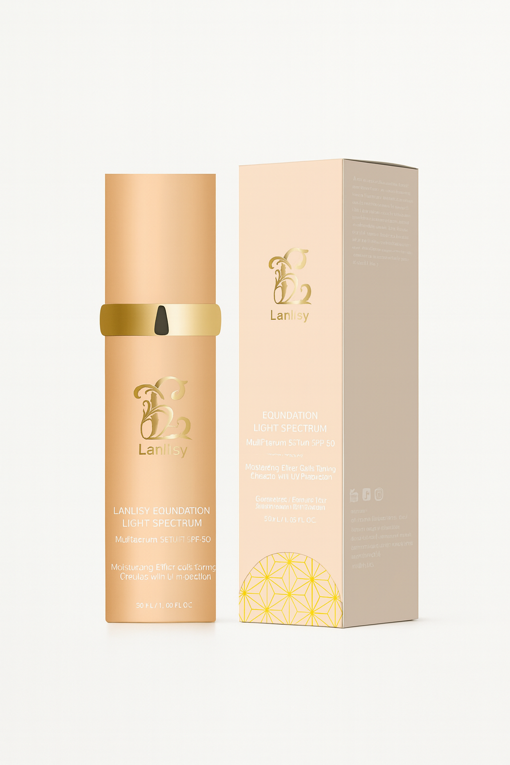 Lanisty 4-in-1 Biomimic Foundation SPF 50 – High Coverage, Lightweight ...